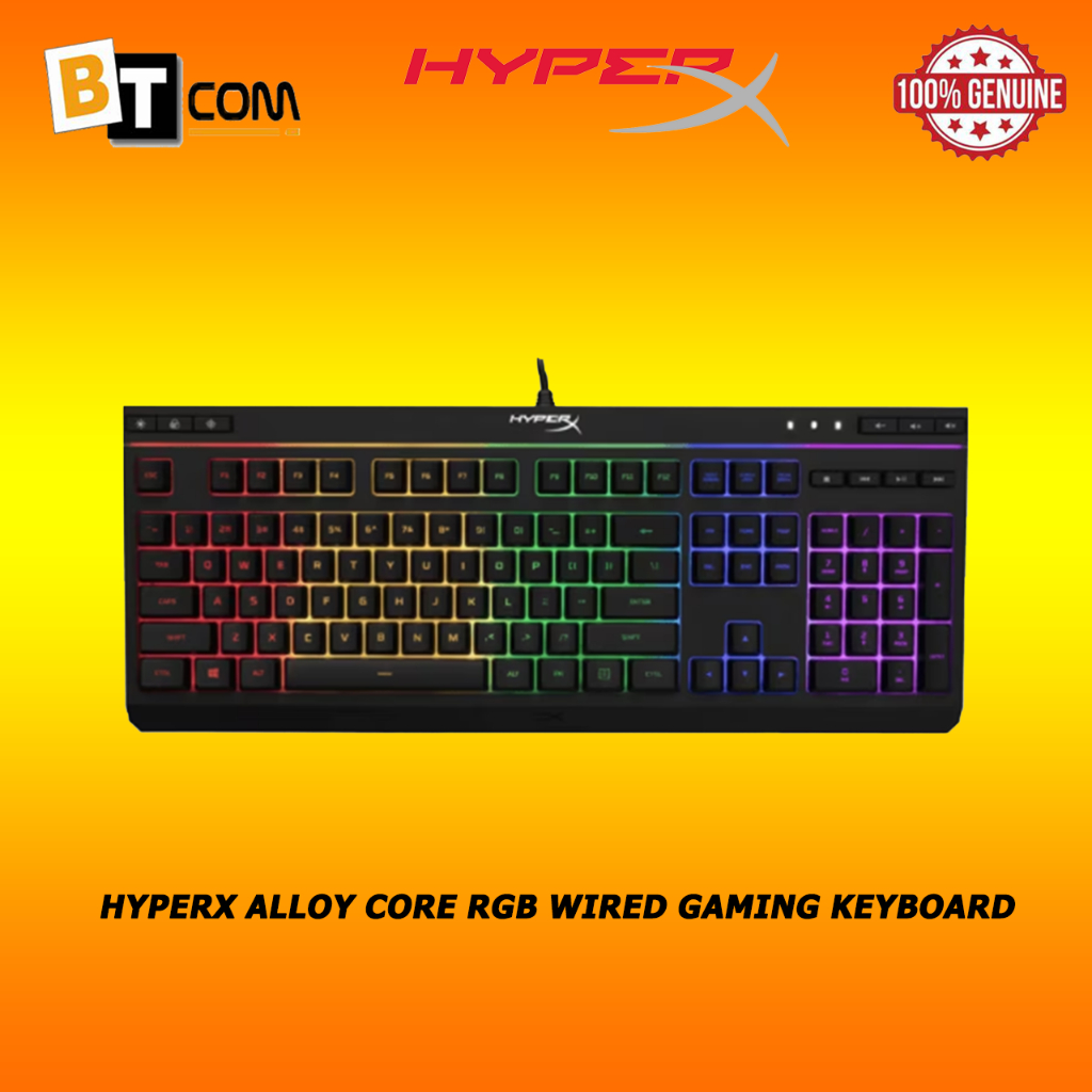 HyperX Alloy Core RGB Wired Gaming Keyboard 4P4F5AA#ABA | Shopee Malaysia