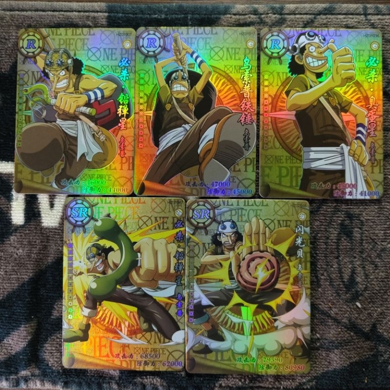 One Piece Cards. Usopp Sets. Secret Rare, SR & Rare, R. Foil Cards ...