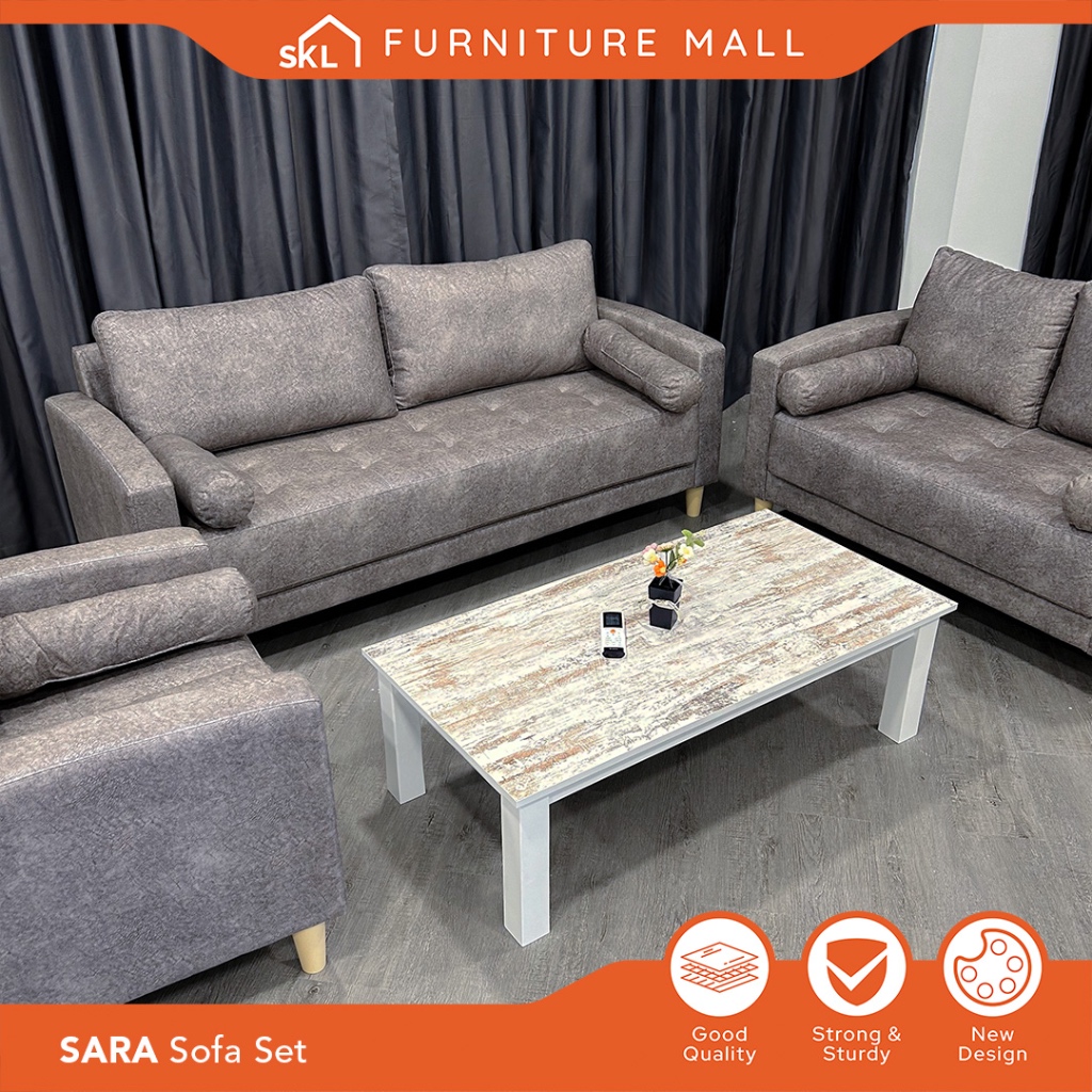 🔥RM142 OFF🔥 1+2+3 SARA MARBLE VELVET SOFA/ ZIG ZAG SPRING SOFA /Fabric ...