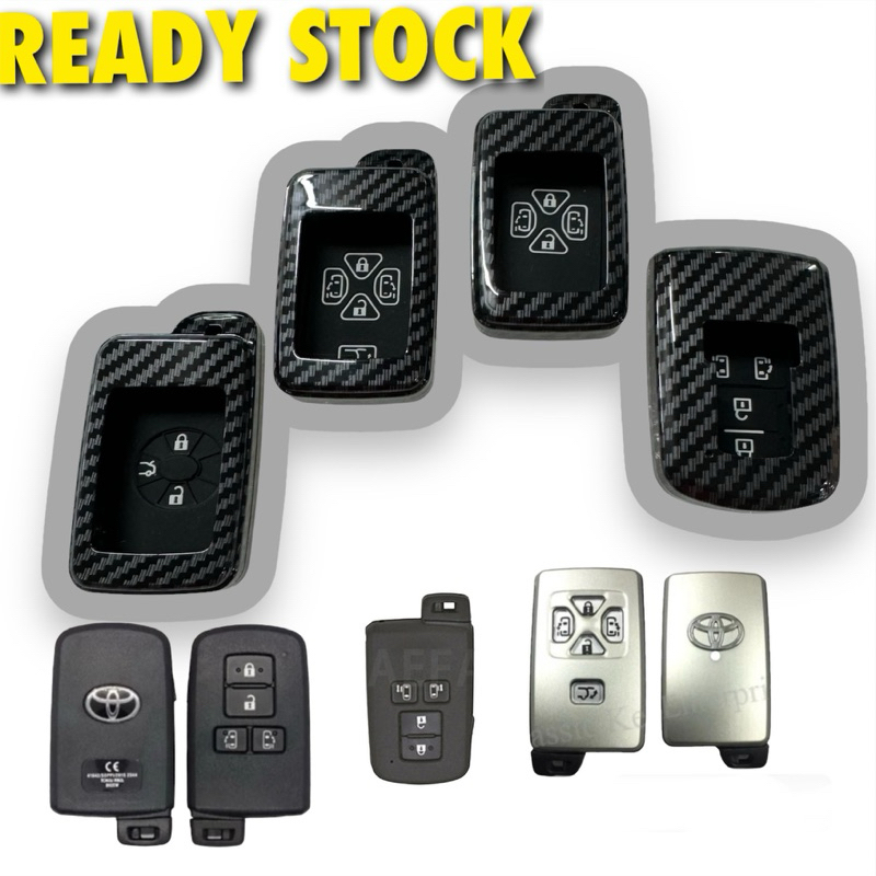 toyota estima alphard vellfire voxy noah sienta wish carbon fiber key ...