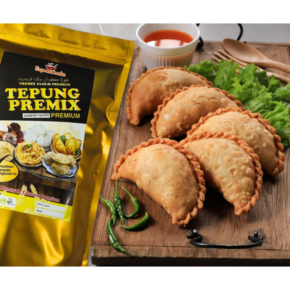 Tepung kulit karipap rangup pastry premix instant exprezcooks | Shopee ...