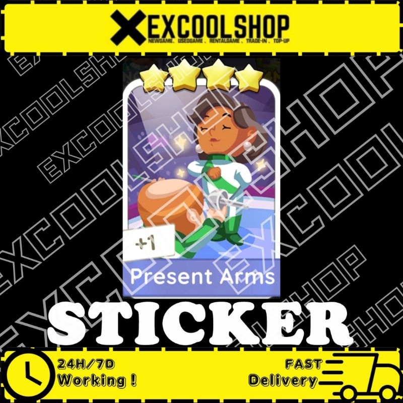 Set 22 Present Arms Sticker 4 Star 🌟🌟🌟🌟 Fast | Shopee Malaysia