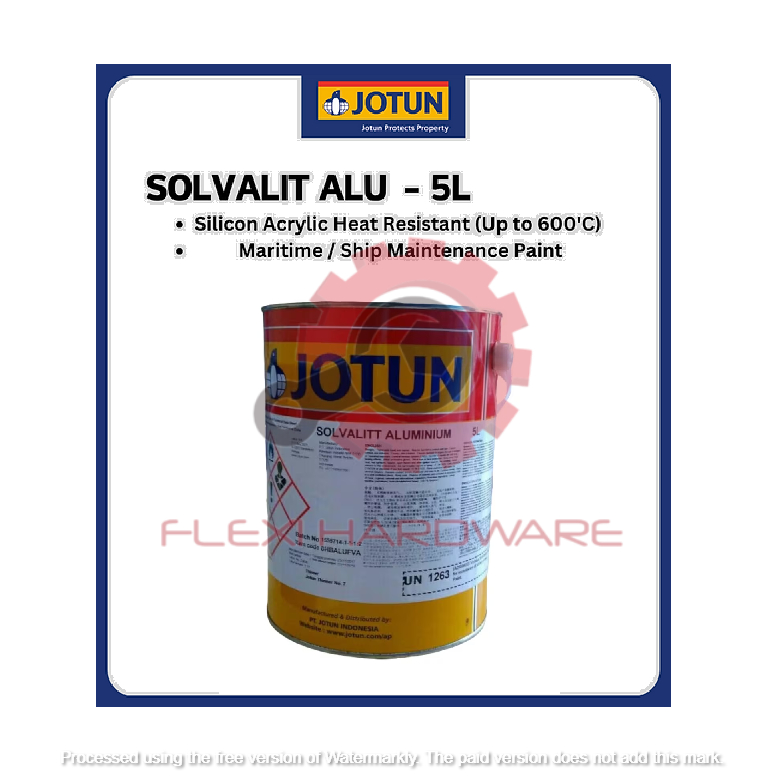 Jotun 5 Liters Solvalitt Aluminium Heat Resistance Paint Tahan Panas 600C Exhaust Paint | Shopee ...