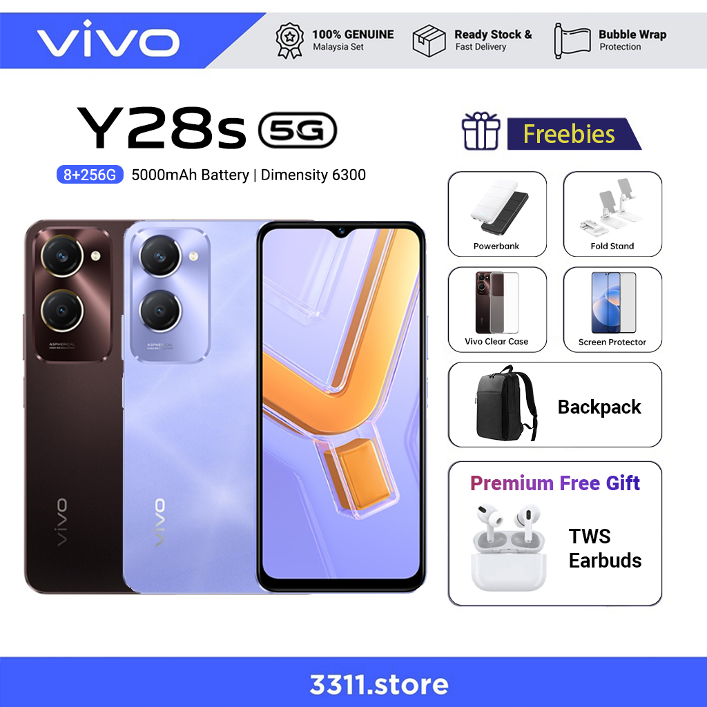 vivo Y28s 5G 6+6gb Extended RAM+128gb 5000mAh + 4 Years Durable Battery ...