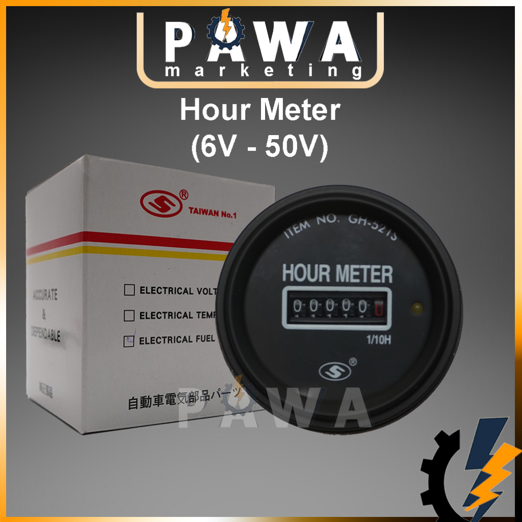 Pawa Susuki Universal 12v 24v 36v High Accuracy Hour Meter Car Vehicle ...