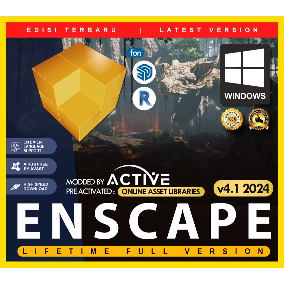 Enscape 4.1 Premium & Asset Libraries for Revit 2024 & SketchUp 2023 ...