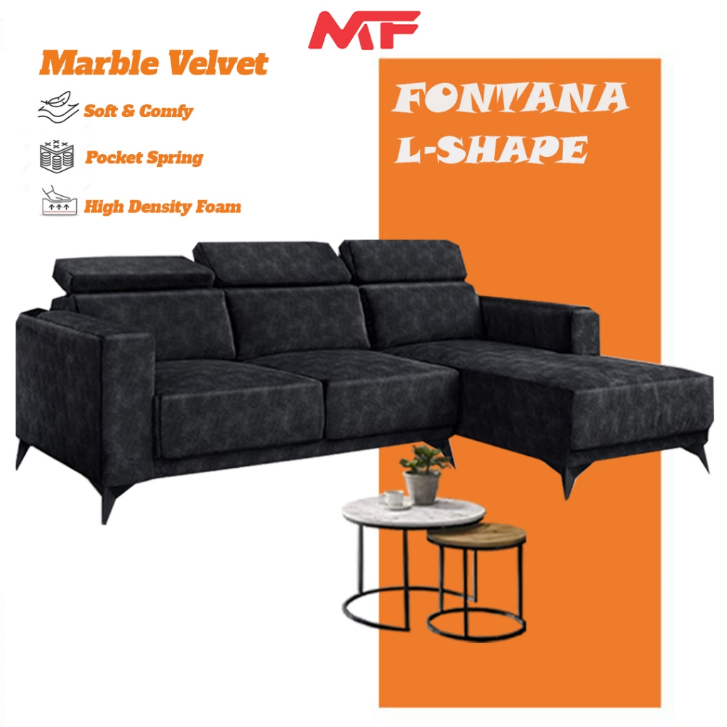 [READY STOCK] Million Furniture- Fontana/L-Shaped Water Resistant ...