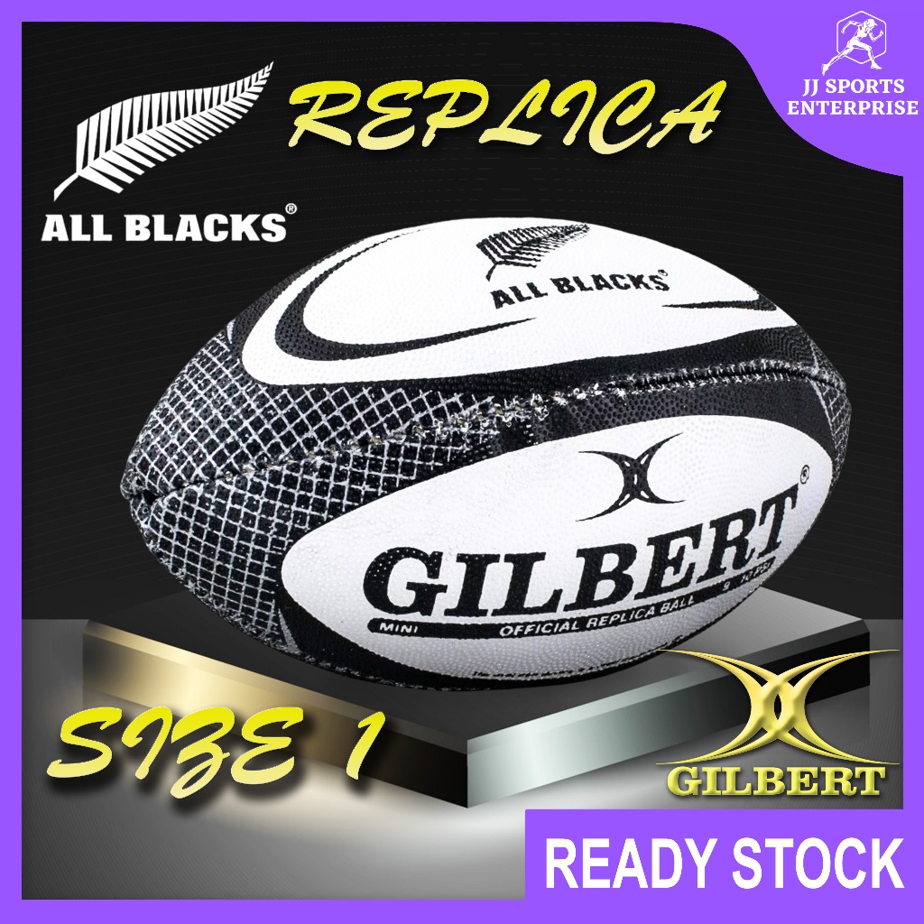 Gilbert All Blacks Mini Rugby Ball (Size 1) Bola Ragbi | Shopee Malaysia