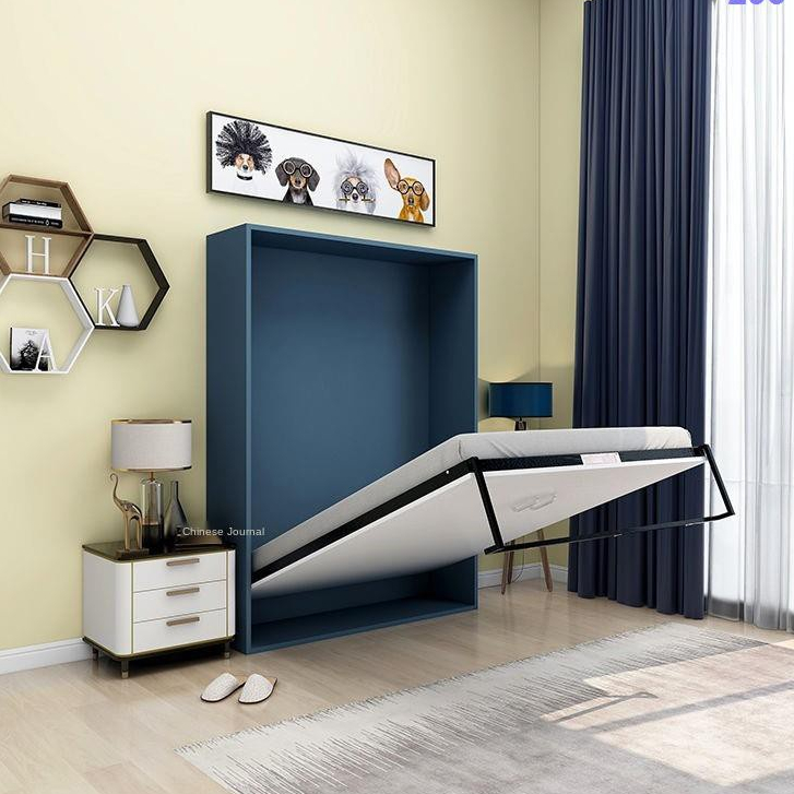 Invisible bed, electric wall mounted folding bed, integrated flip over ...