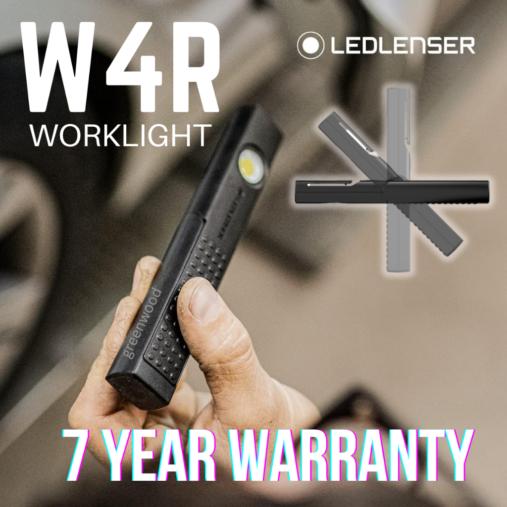 LEDLENSER W4R Work Light 220 Lumens Flood + 100 Lumens Spot Light 220lm ...