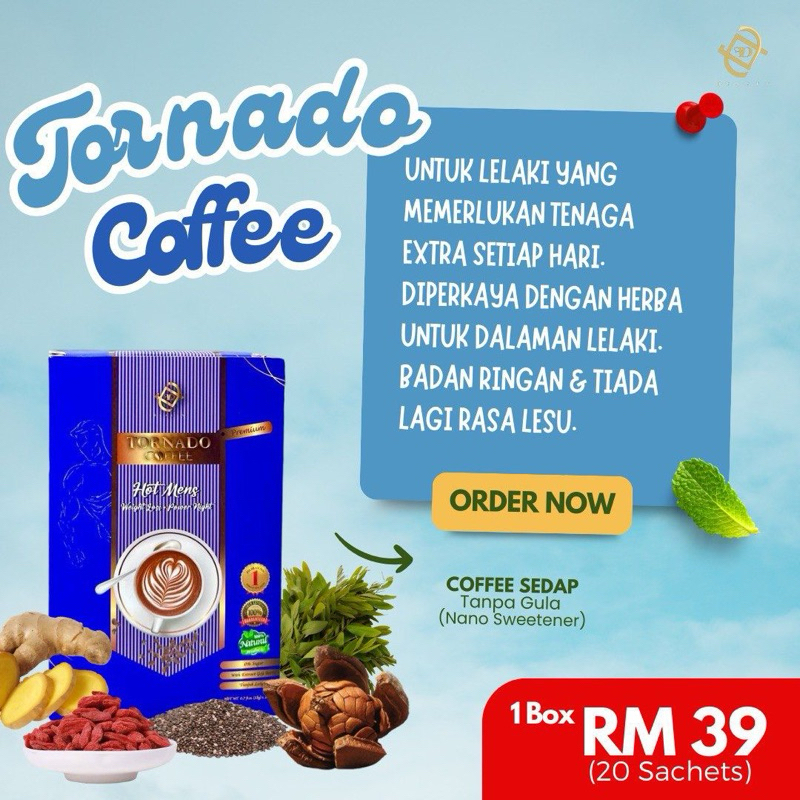 TORNADO COFFEE FDBEAUTY NO SUGAR | Shopee Malaysia