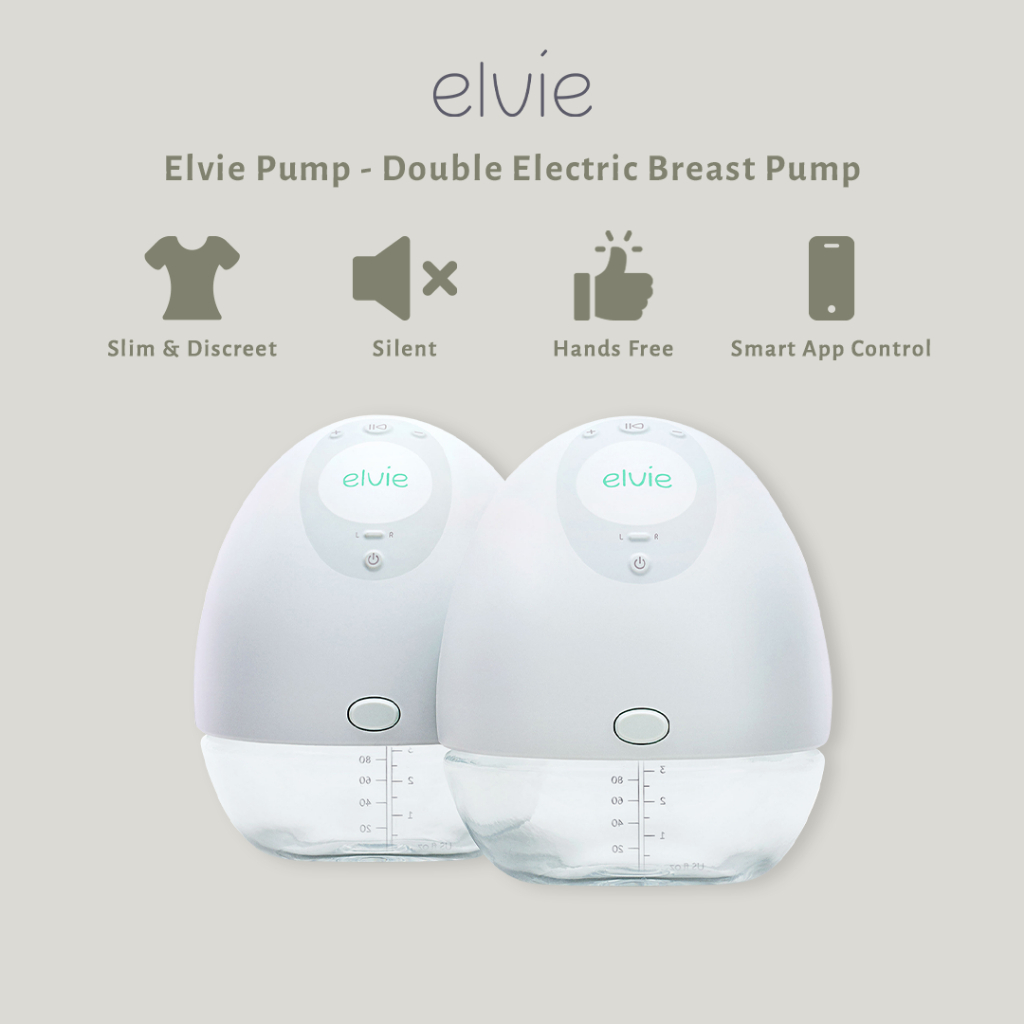 Elvie Double Electric Smart Breast Pump via App| Pam susu Elvie| Pam susu elektrik ...