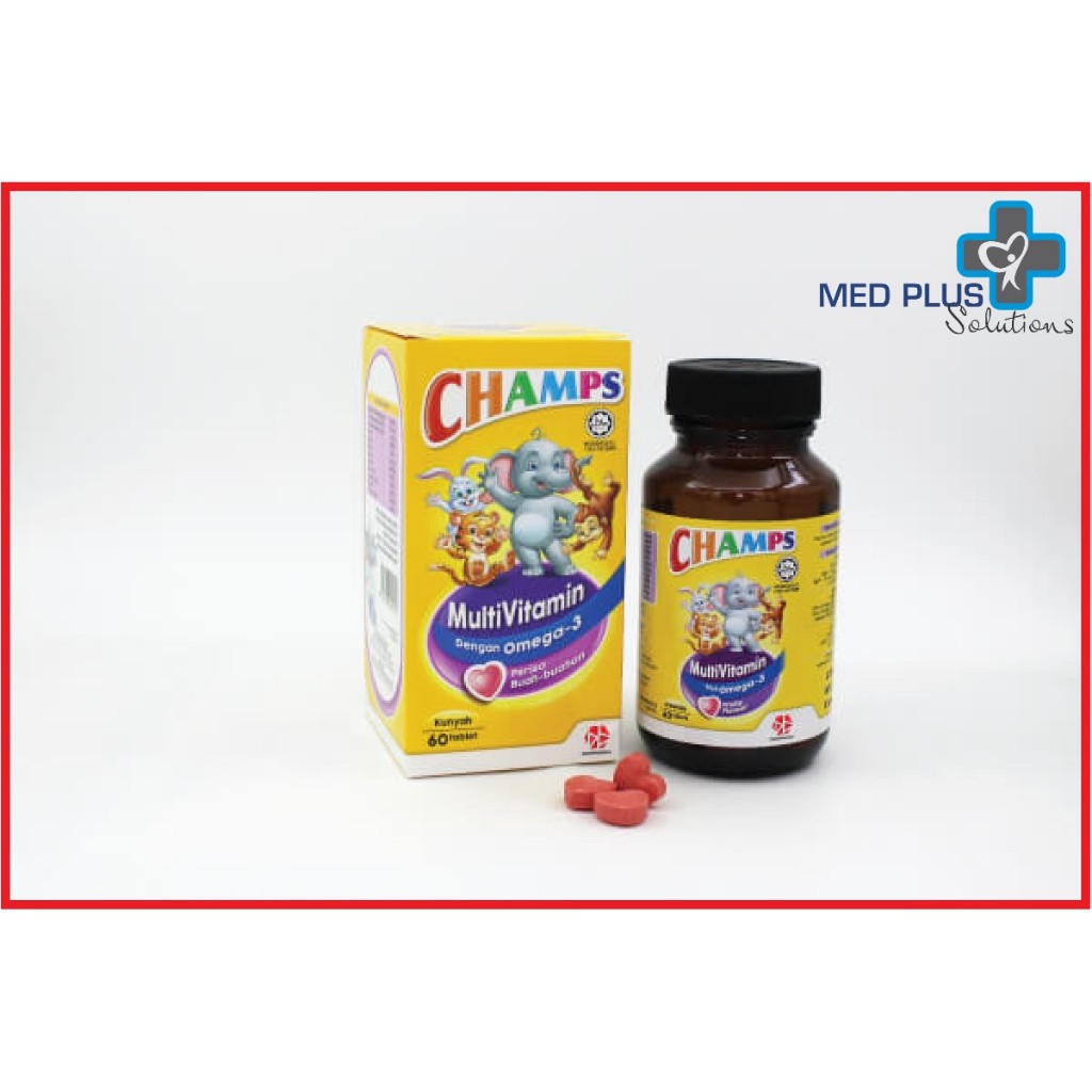 Champs Multivitamin Plus Omega 3 Fruity | Shopee Malaysia
