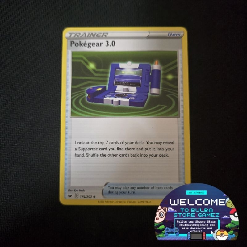 Pokegear 3.0 174/202 Pokémon TCG Card Game Sword & Shield Original ...