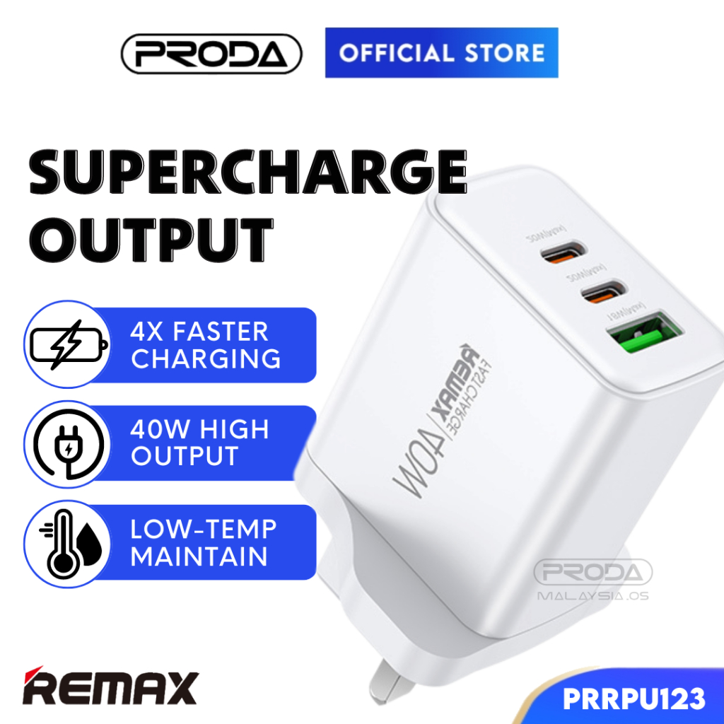 REMAX Original Smart Charger PD Adapter Type C USB Port Super Fast ...