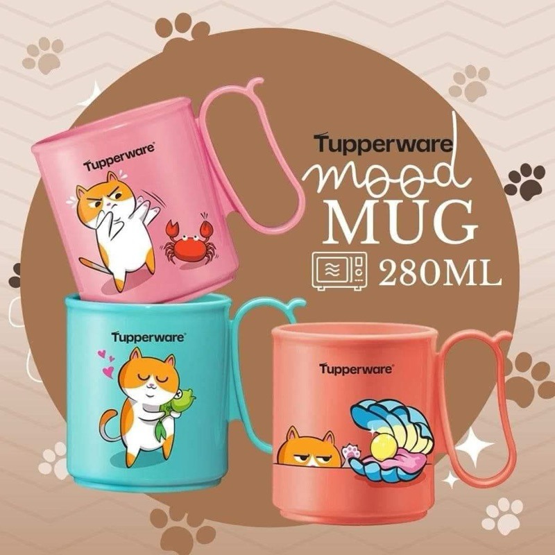 Tupperware Mugs 280ml/350ml/400ml/ Jumbo mugs microwave camping 500ml ...