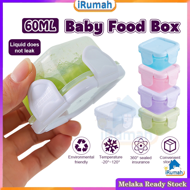 [🔥Stock 🔥] 60ML Baby Food Box Fruit Milk Powder Cup Container Baby Food ...