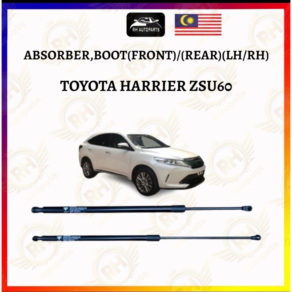 TOYOTA HARRIER ZSU60 2014 - 2021 Model Front & Rear Bonnet Absorber ...