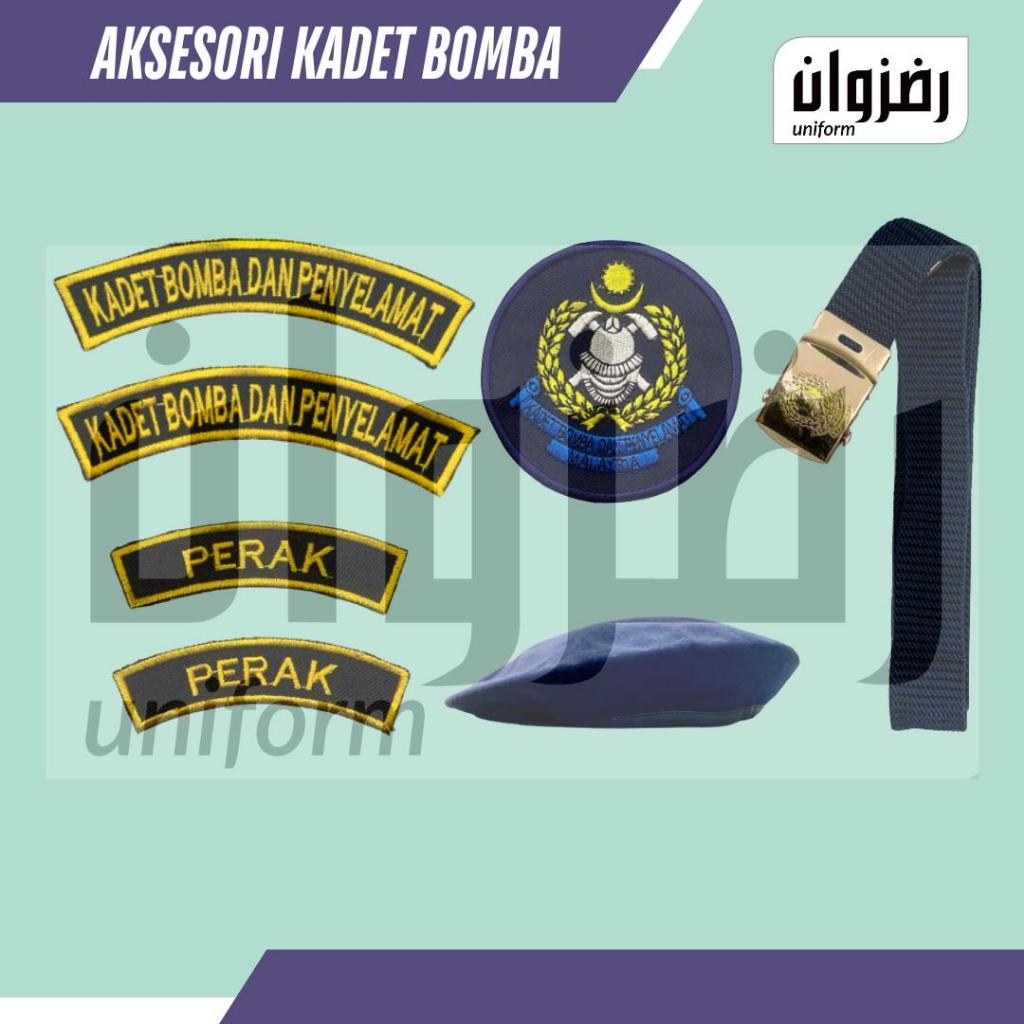AKSESORI KADET BOMBA DAN PENYELAMAT [SULAM TULISAN PERAK / SULAM ...