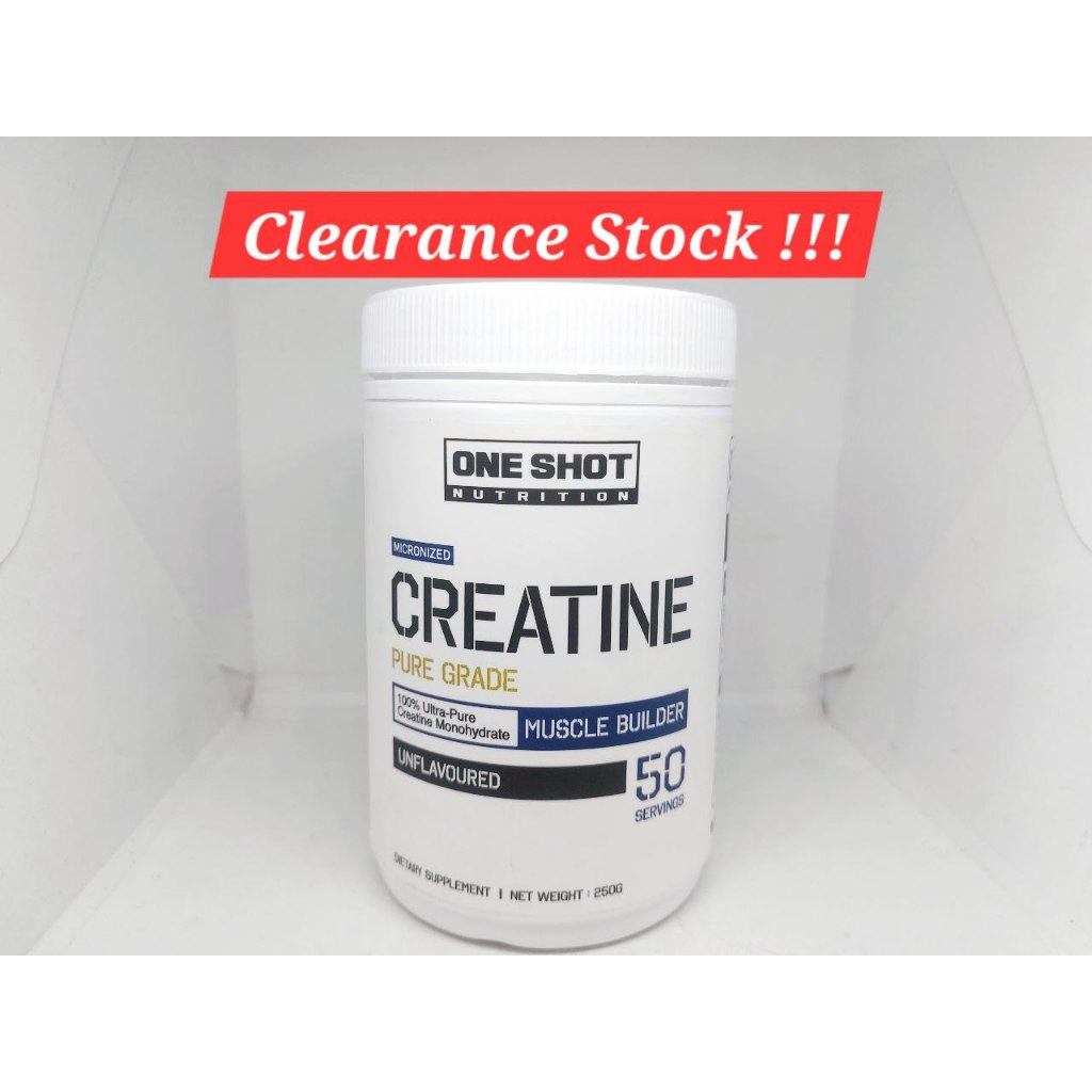 One Shot Nutrition Creatine 50 Servings Muscle Mass Increase