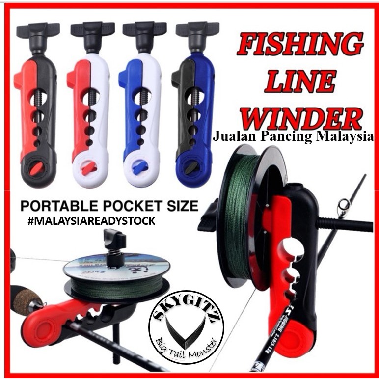 SKYGITZ MALAYSIA Adjustable Portable Fishing Line Winder Spooler Rod ...