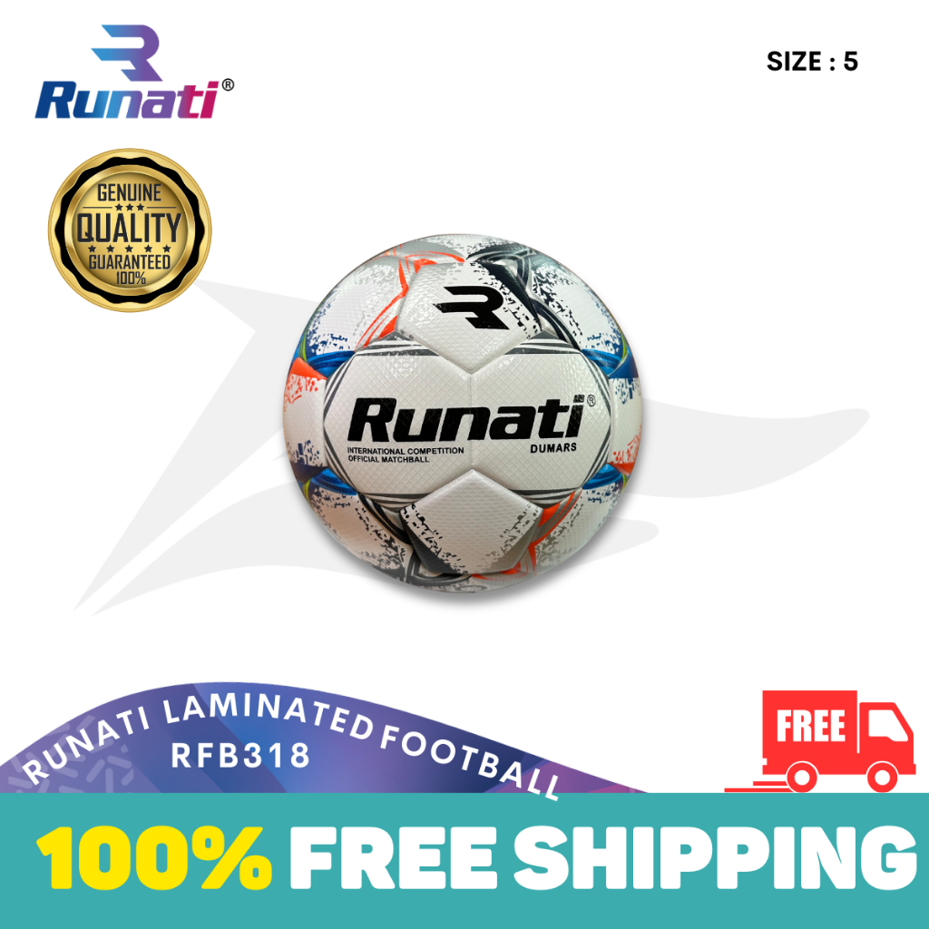 [NEW ARRIVAL] Runati Laminated Football Official Match Ball Size 5 ...
