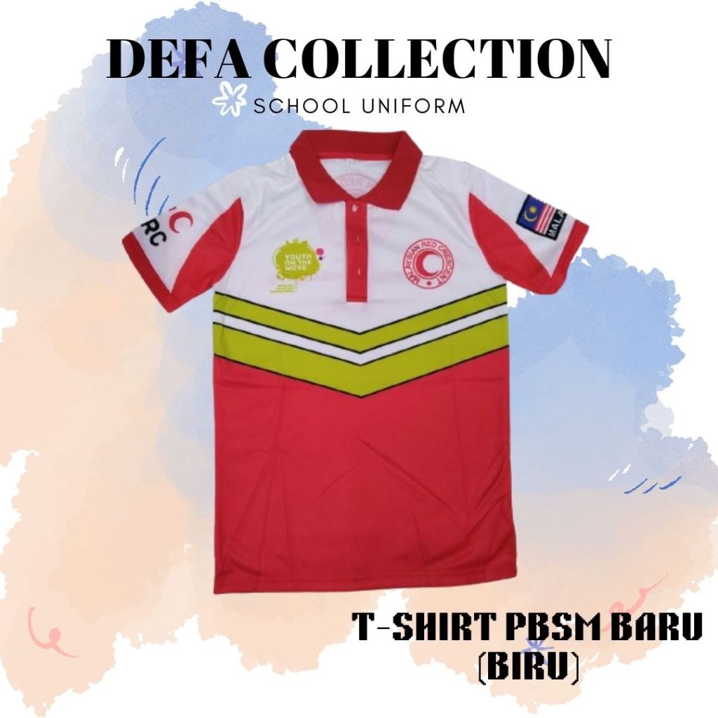 Baju T-Shirt Uniform Sekolah Bulan Sabit Merah BBSM/PBSM HIJAU (SEKOLAH ...
