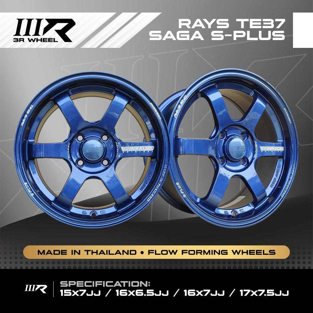 RAYS TE37 SAGA S-PLUS 3R FLOWFORMING WHEEL ORIGINAL LIGHT WEIGHT WHEEL MADE IN THAILAND WHEEL ...