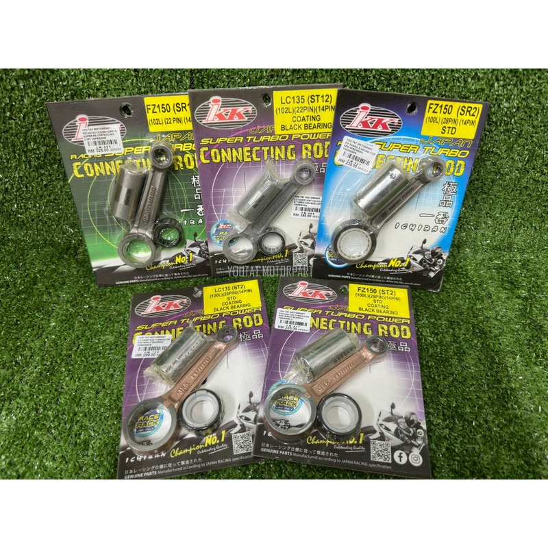 IKK RACING SUPER TURBO POWER CONNECTING ROD COATING BLACK BEARING LC135 ...