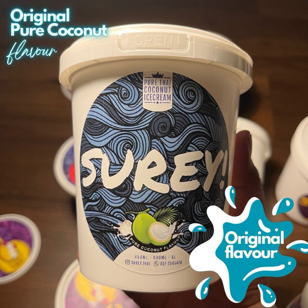 Surey! Thai Coconut Ice Cream 500ml Tub (HALAL) (KLANG VALLEY DELIVERY ...