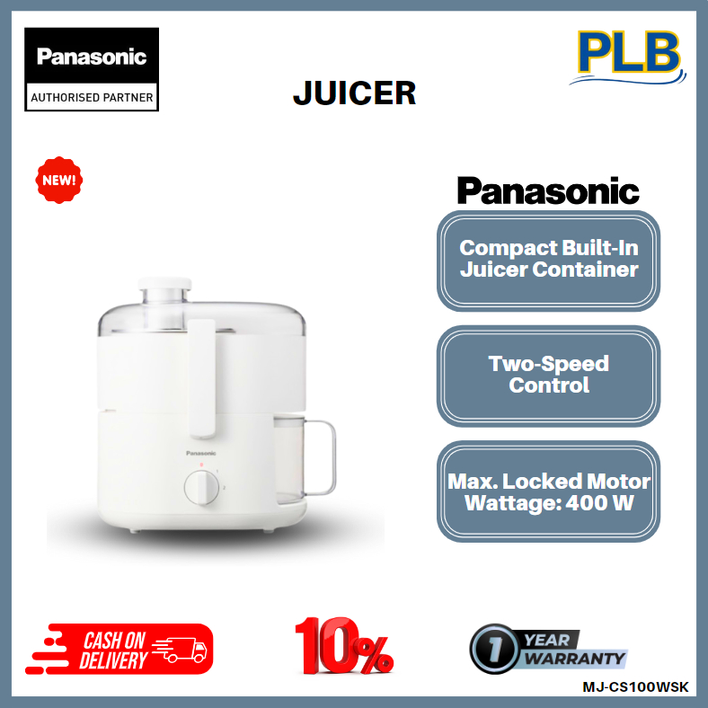 PANASONIC MJ-CS100WSK COMPACT JUICER | Shopee Malaysia