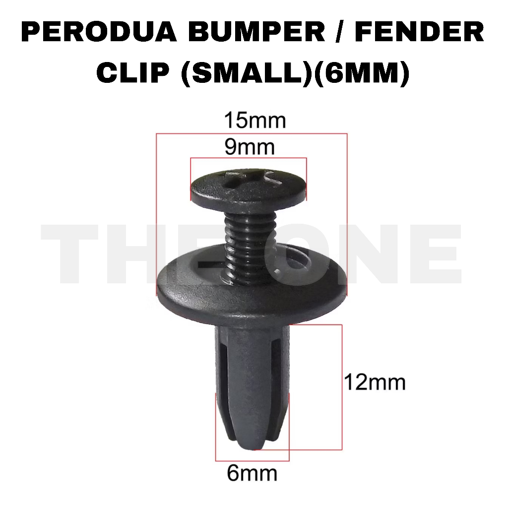 PERODUA BUMPER / FENDER CLIP (SMALL)(6MM) | Shopee Malaysia
