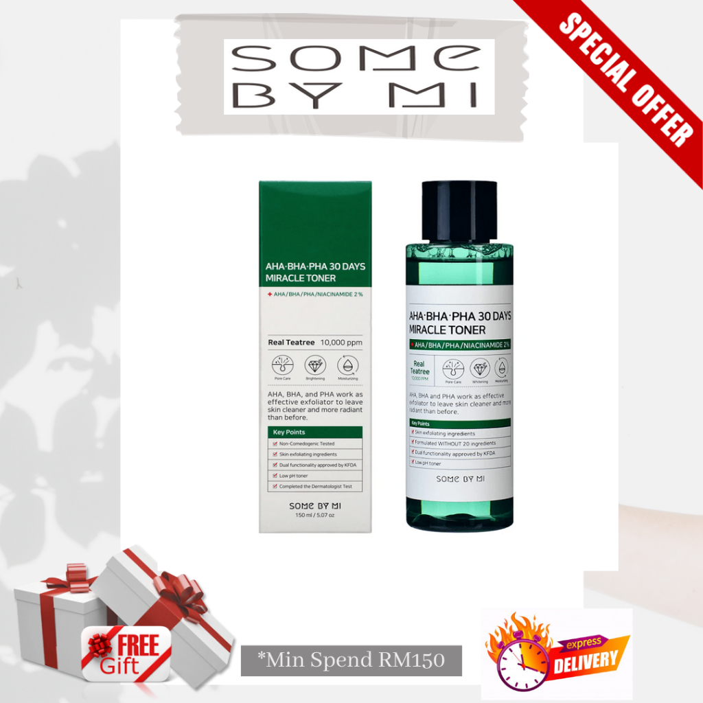SOME BY MI AHA-BHA-PHA 30 DAYS MIRACLE TONER 150ML (NEW STOCK) | Shopee Malaysia