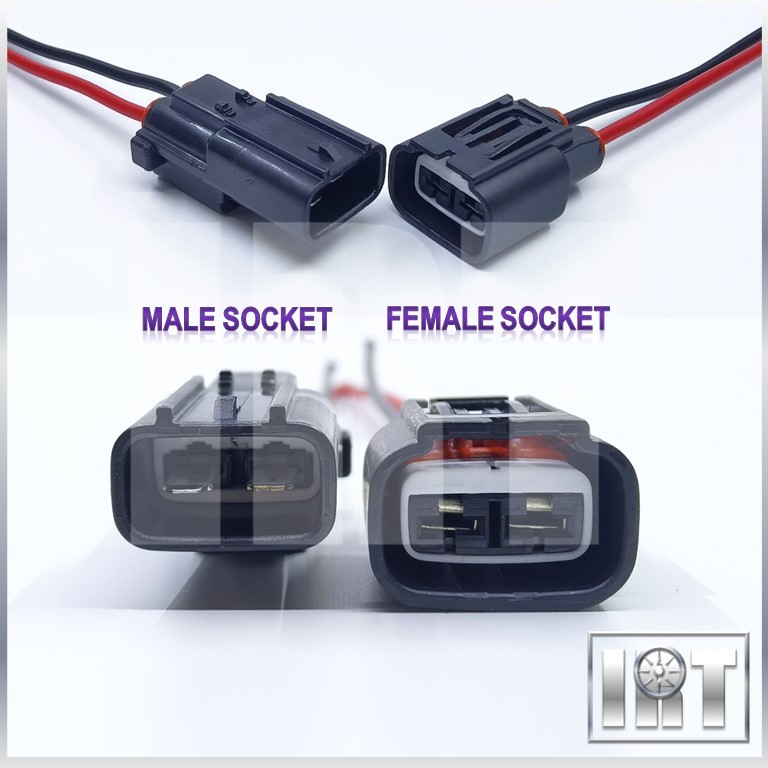 2 Pin Radiator Fan Motor Socket City HRV Honda Connector Engine Harness ...
