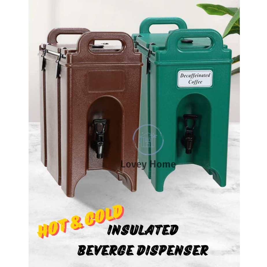 Insulated Beverage Dispenser Drink Server Water Container Coffee Tea ...
