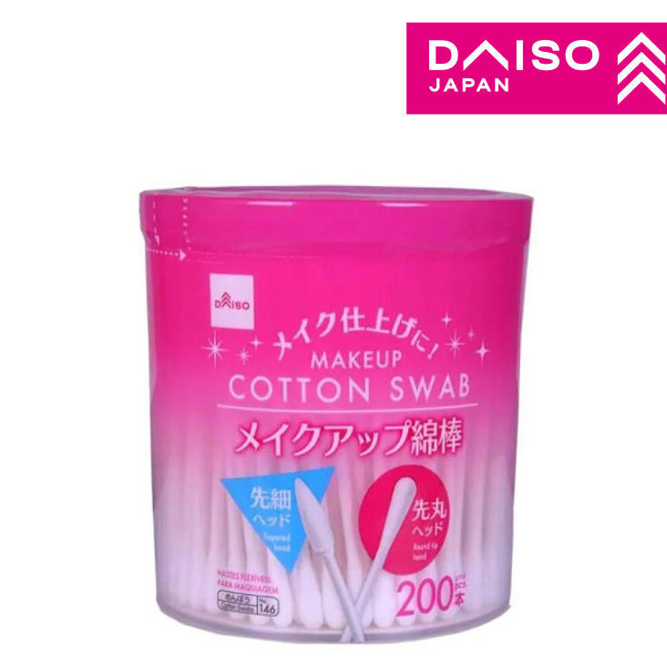 DAISO NO-146 (2 Way Make Up Cotton Swab -200pcs) | Shopee Malaysia