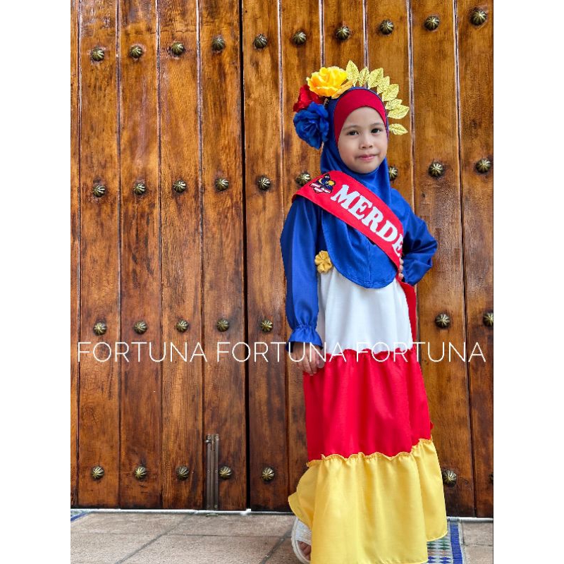 Dress Seroja Merdeka Dress Selesa Kanak-Kanak | Shopee Malaysia