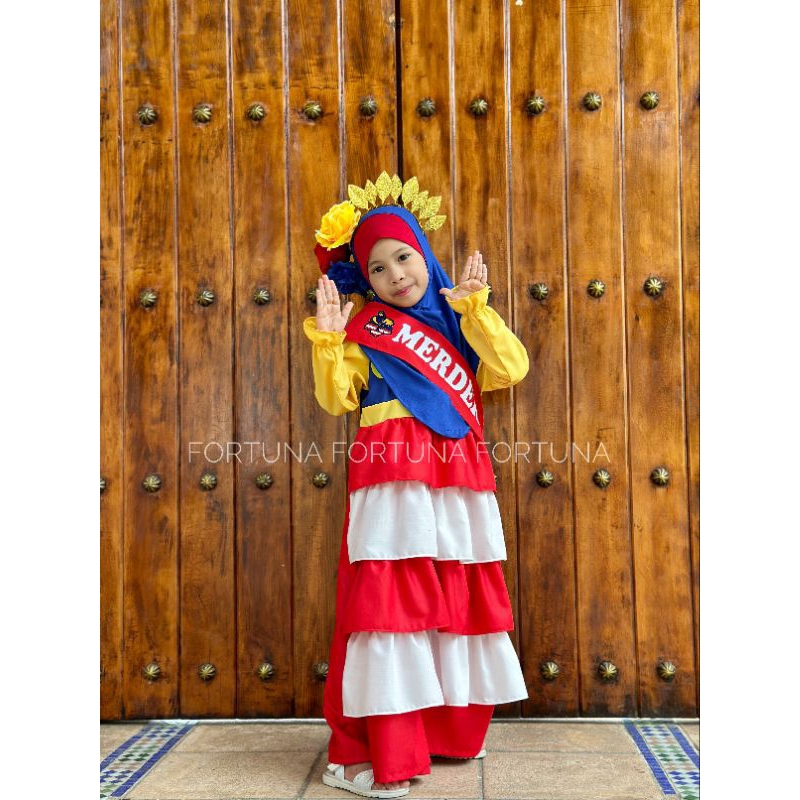 Dress Mawar dress khas merdeka 2024 | Shopee Malaysia