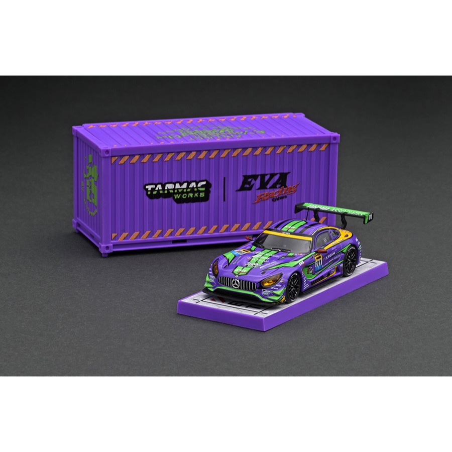 TARMAC WORKS 1/64 1/64 EVA RACING MERCEDES-AMG GT3 WITH CONTAINER ...