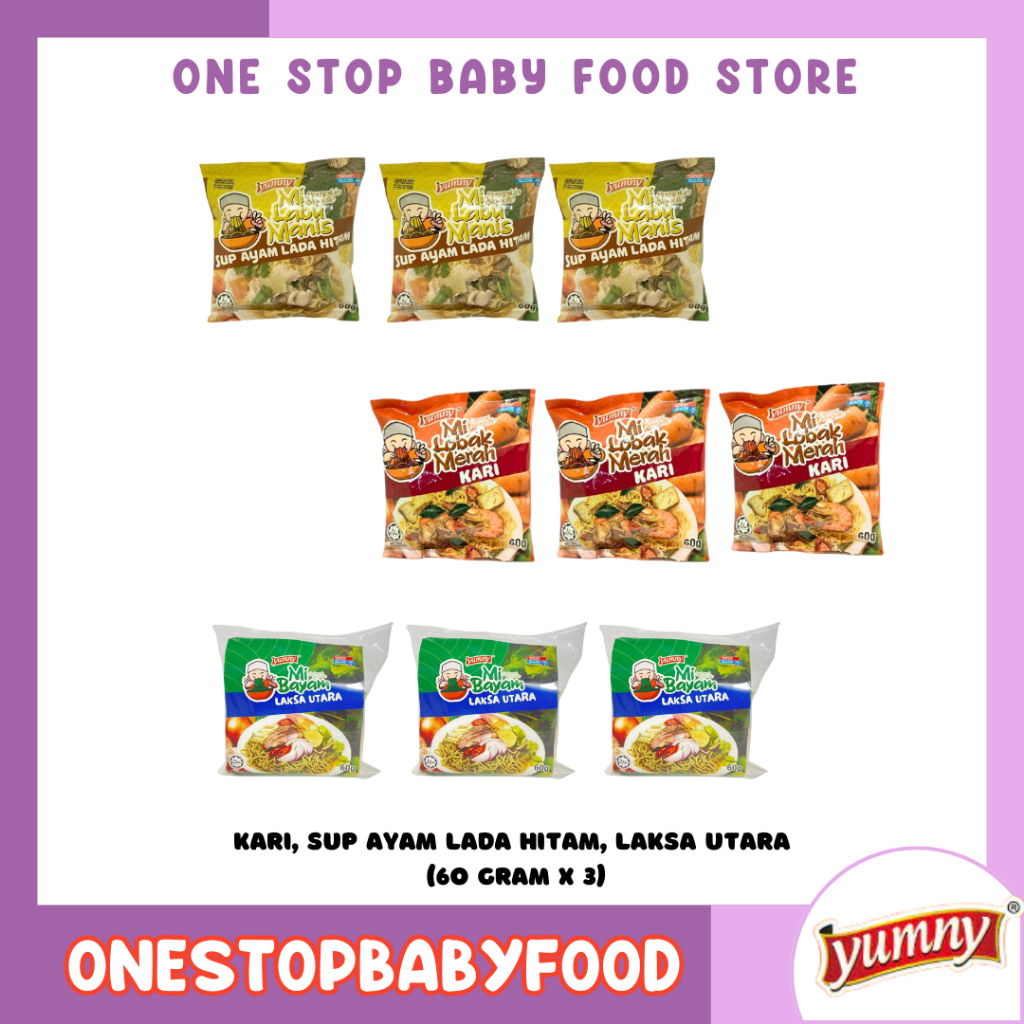 YUMNY COMBO INSTANT MEE - 60GRAM X 3 | Shopee Malaysia
