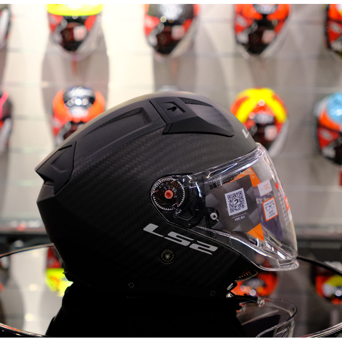 LS2 OF603 INFINITY II CARBON FIBRE JET HELMET topi motosikal NEW READY ...