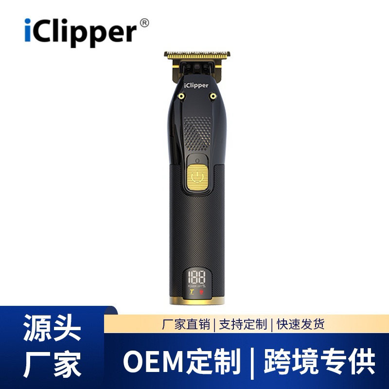 🇲🇾 Iclipper 802 LCD Fast Charge Rechargeable Cordless Haircut Grooming ...