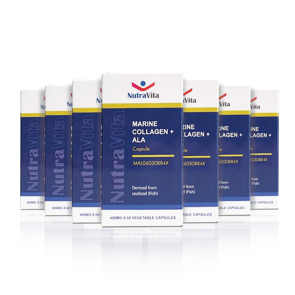 NutraVita Hydrolysed Concentrated Marine Collagen + Alpha Lipoic Acid ...