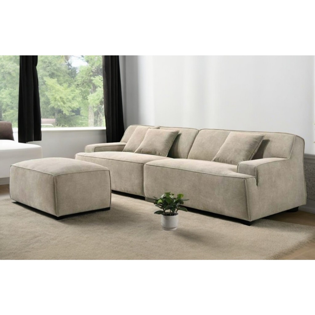 Luxury Design 4Seater Sofa With Stool | Shopee Malaysia