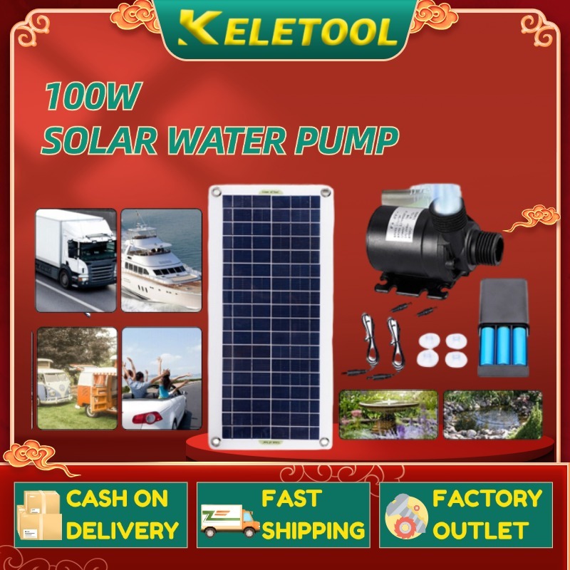 Brushless Motor 100w 800L/H Solar Water Pump fountain submersible pump ...