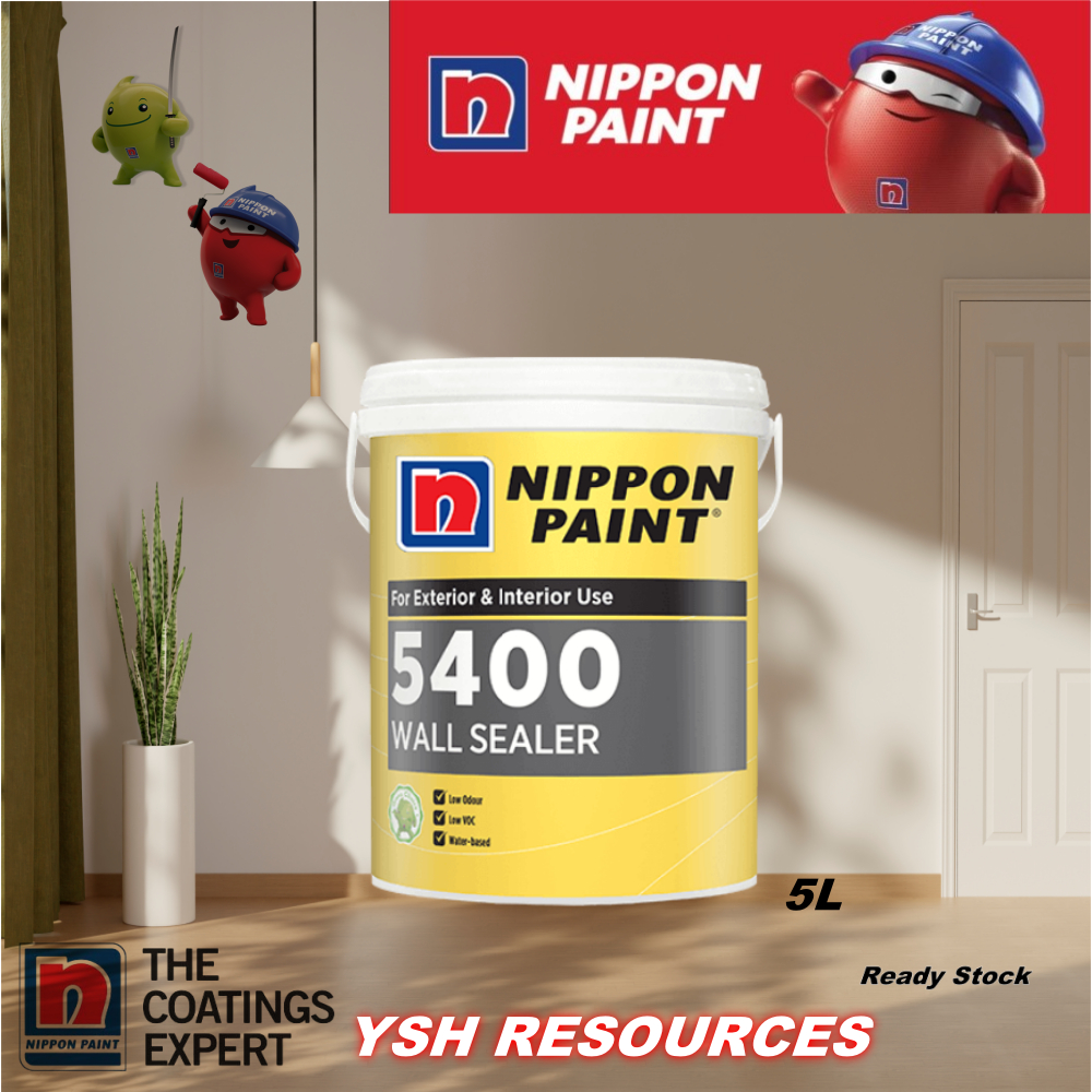 5L Nippon Paint 5400 - Wall Sealer / Cat Undercoat Dinding / Primer ...