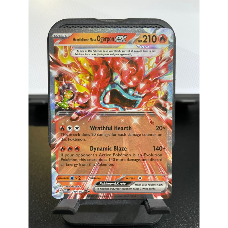 Hearthflame Mask Ogerpon EX (040/167) [Scarlet & Violet: Twilight ...