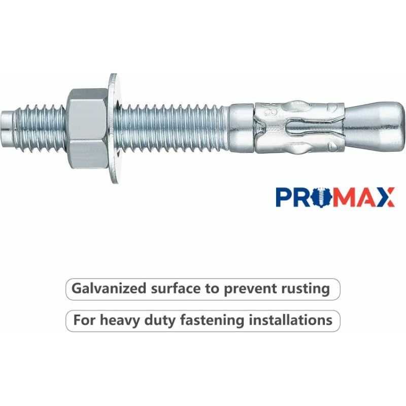 PROMAX Wedge Anchor M10 M12 M16 Wall Plug /Anchor Bolt/Expansion Screw/Dpi Anchor/PJ Anchor ...