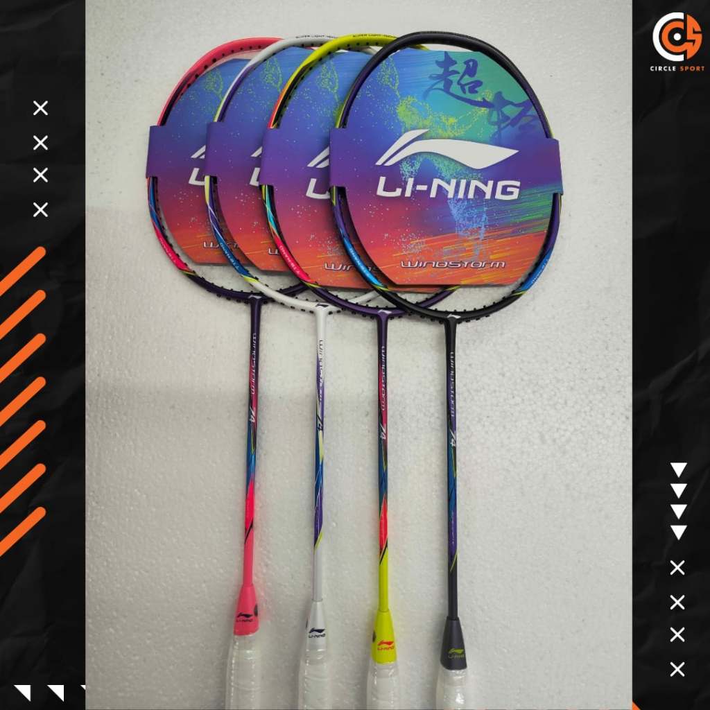 Li-Ning WINDSTORM 74 (74G.) Badminton Racket Original 100% | Shopee ...