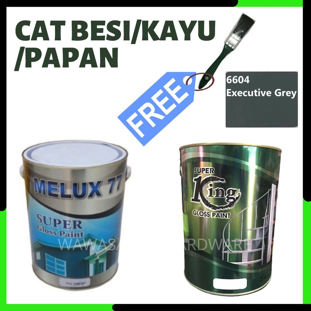 6604 Executive Grey 5L SANCORA MELUX 77 or SUPER KING GLOSS PAINT Cat ...